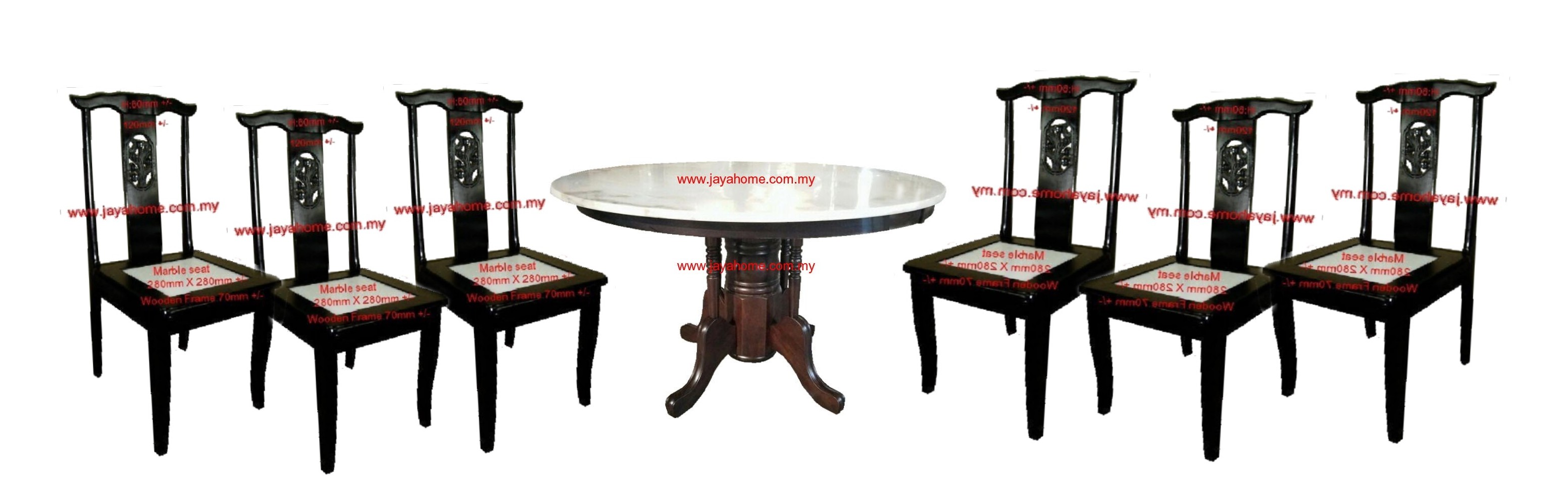 Kopitiam Table / Marble Table / Kopitiam Chair / Marble Dining Table ...